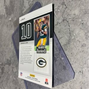 Panini | Games | 220 Behind The Numbers Jordan Love Rookie Card Green ...